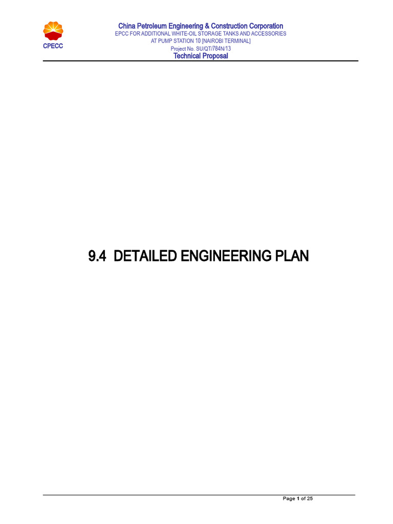 Detailed Engineering Plan for CPECC Project | PDF | Specification ...