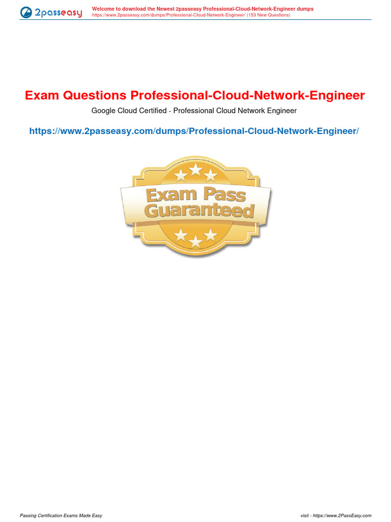 Professional Cloud Network Engineer Dumps | PDF | Computer Network ...