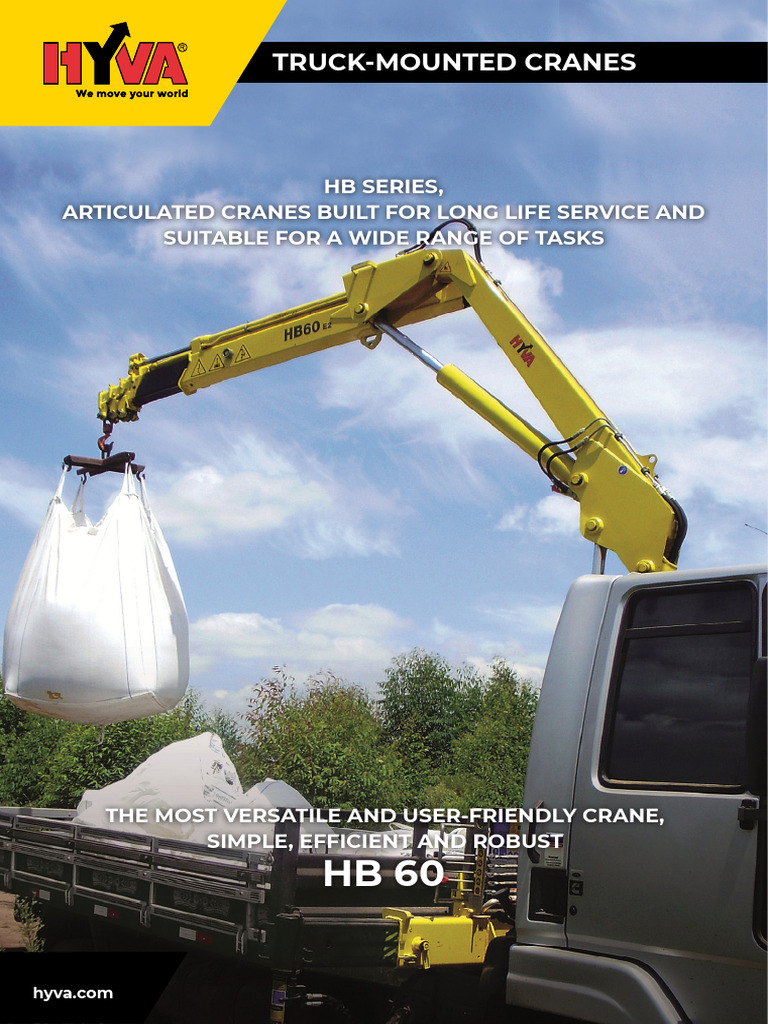 Brosur Hyva HB60-lr | Download Free PDF | Crane (Machine) | Manufactured Goods