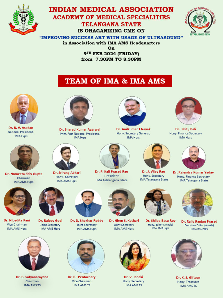 IMA AMS TS - Invitation On 9th Feb 2024 | PDF | Wellness