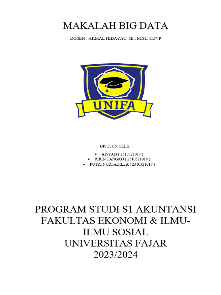 MAKALAH - BIG - DATA Kelompok 5 | PDF | Komputer