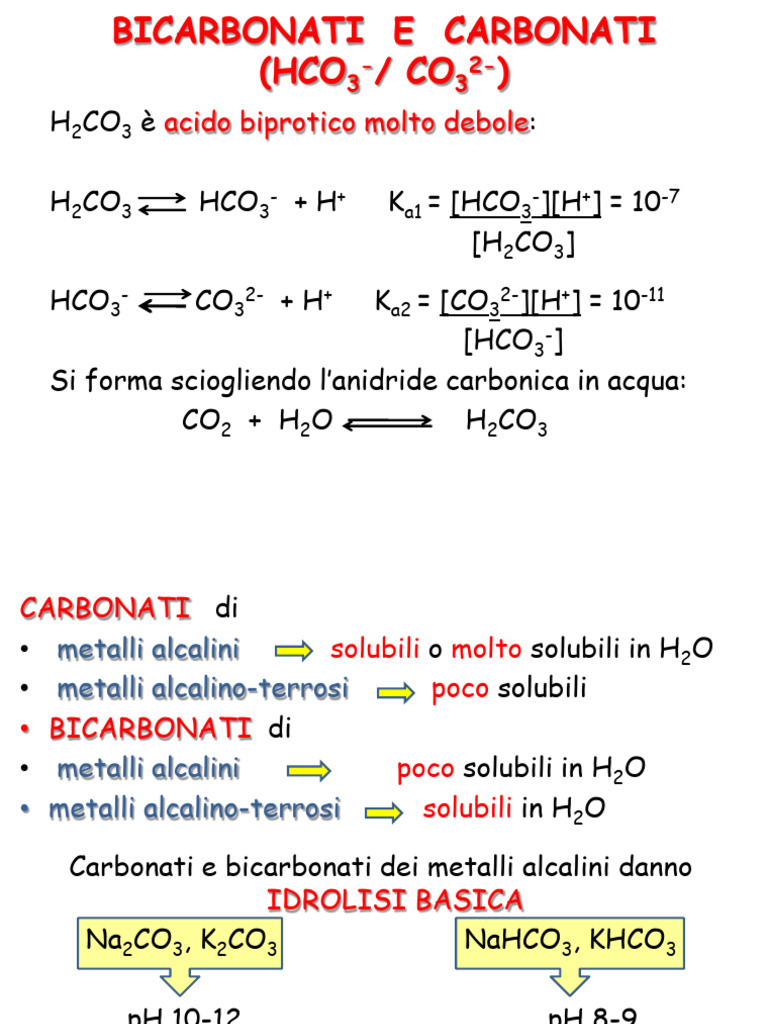 Cap. 11 Bicarbo - Carbonati, Nitrati, Solfati (C) | PDF