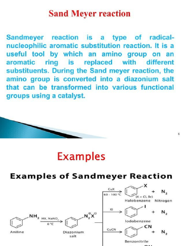 Sandmeyer Reaction | PDF