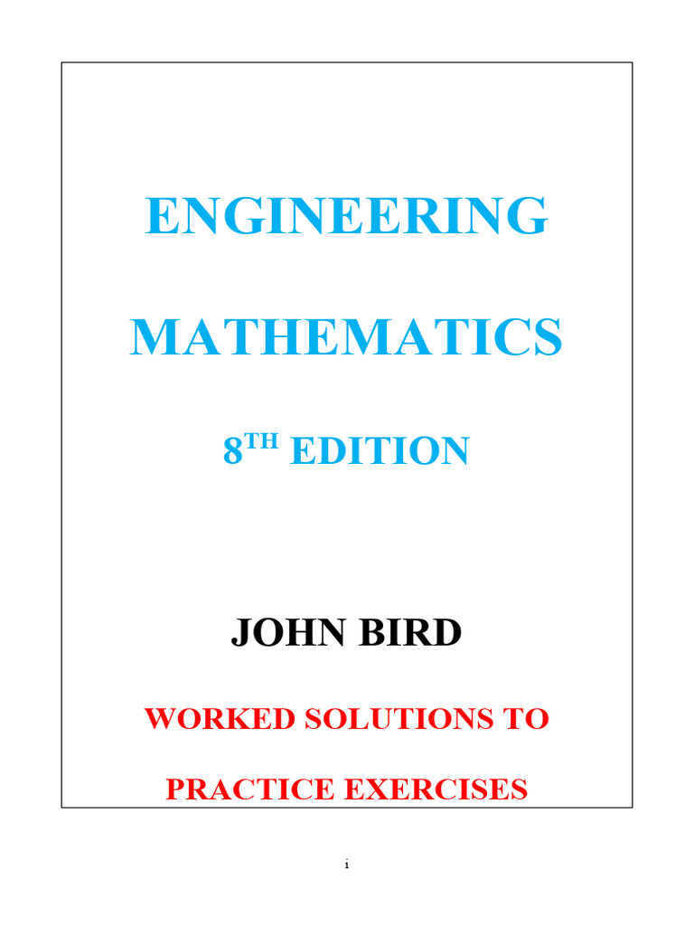 Eng Maths 8th Ed Sols Contents 2017 | PDF | Equations | Integral