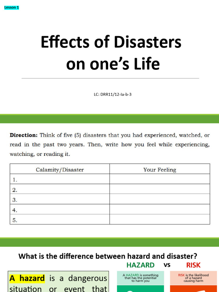 Lecture 3 Disaster From Different Perspective | PDF | Natural Disasters ...