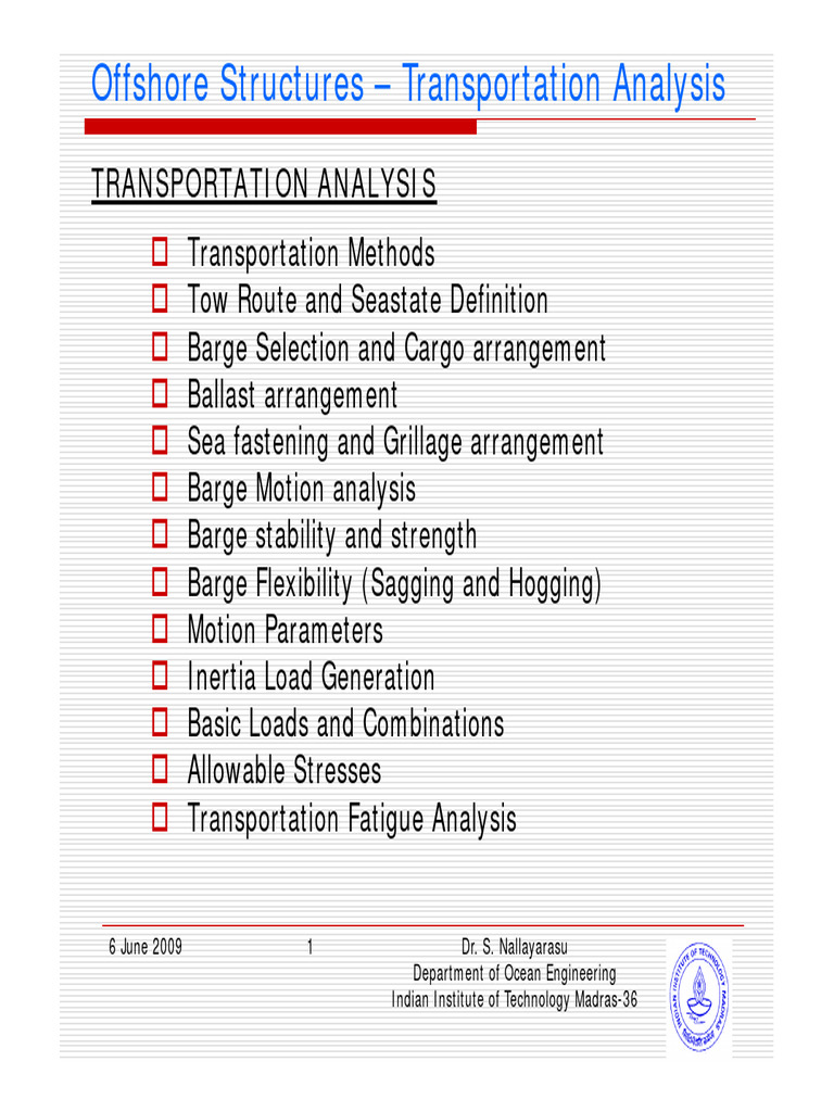 Transportation Analysis | PDF | Transport | Inertia