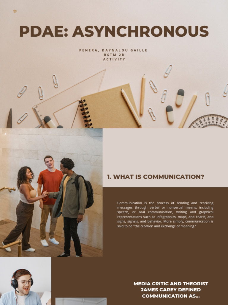 PDAE - Asynchronous - PENERA 2B | PDF | Nonverbal Communication ...