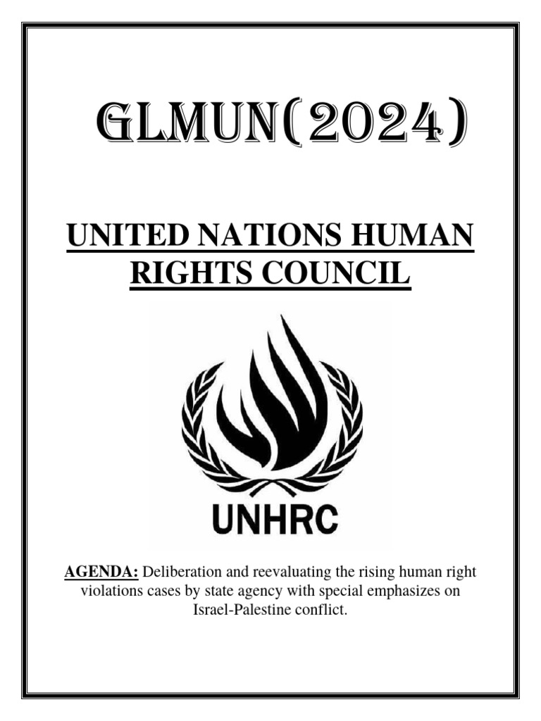 GLMUN Unhrc Background Guide | Download Free PDF | Gaza Strip | Zionism