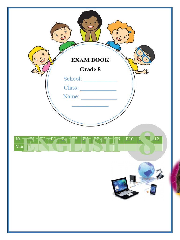 English: Exam Book Grade 8 | PDF | Chester | Adverb