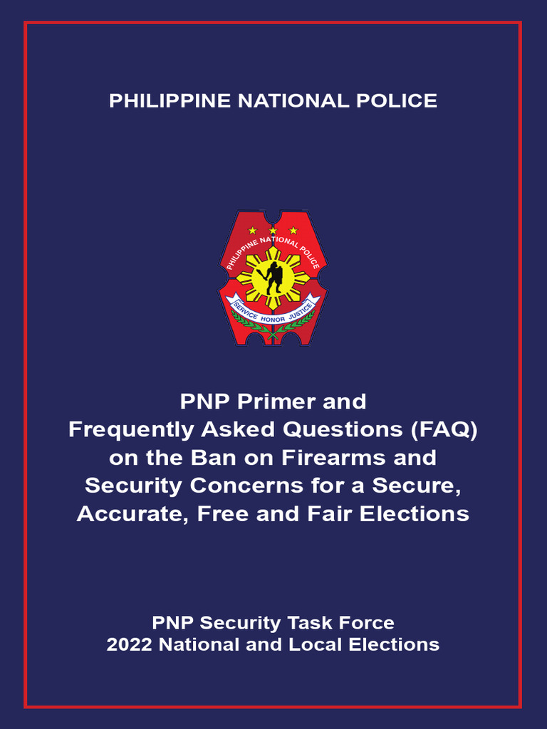 PNP Primer and Faq 2022 | PDF | Search Warrant | Police