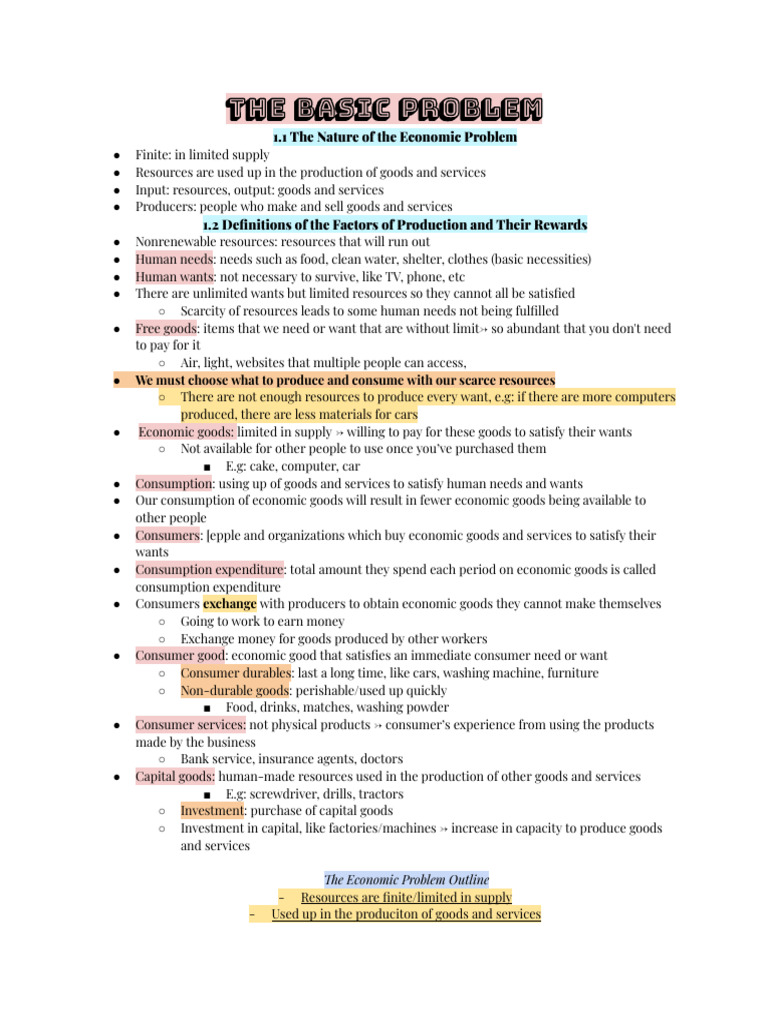 Economics Igcse G9 10 Pdf Demand Supply Economics
