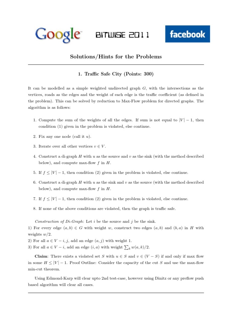 An Efficient Algorithm for Solving the Traffic Safe City Problem Through Reduction to the ...