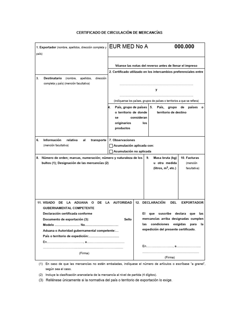 EUR MED UE (Acum. Diagonal) | PDF | aduana | Unión Europea