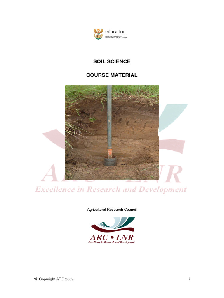 Self-Study Soil Science Manual | PDF | Soil | Organic Matter