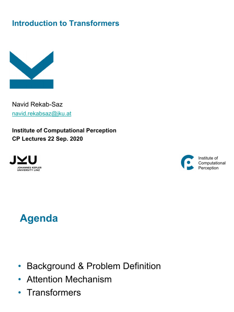 Introduction To Transformers | PDF