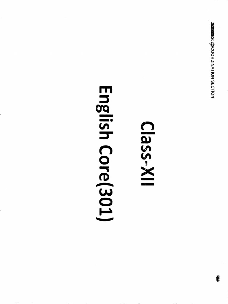 English Core 301 | PDF