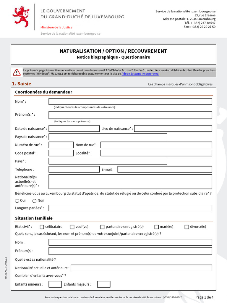 Notice Biographique FR | PDF | Luxembourg | Justice