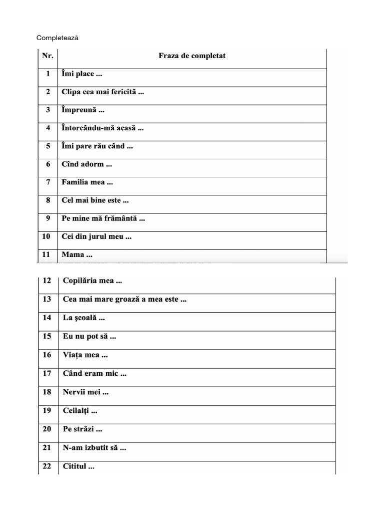 Test Personalitate | PDF