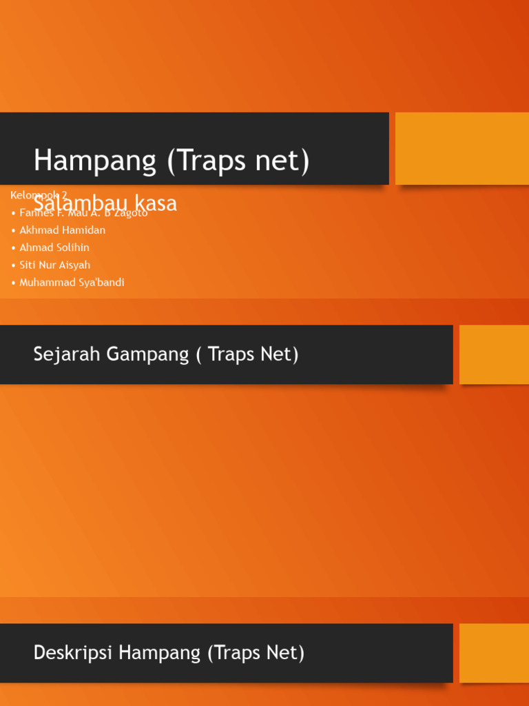 Alat Hampang (Trap Net) | PDF | Perjalanan