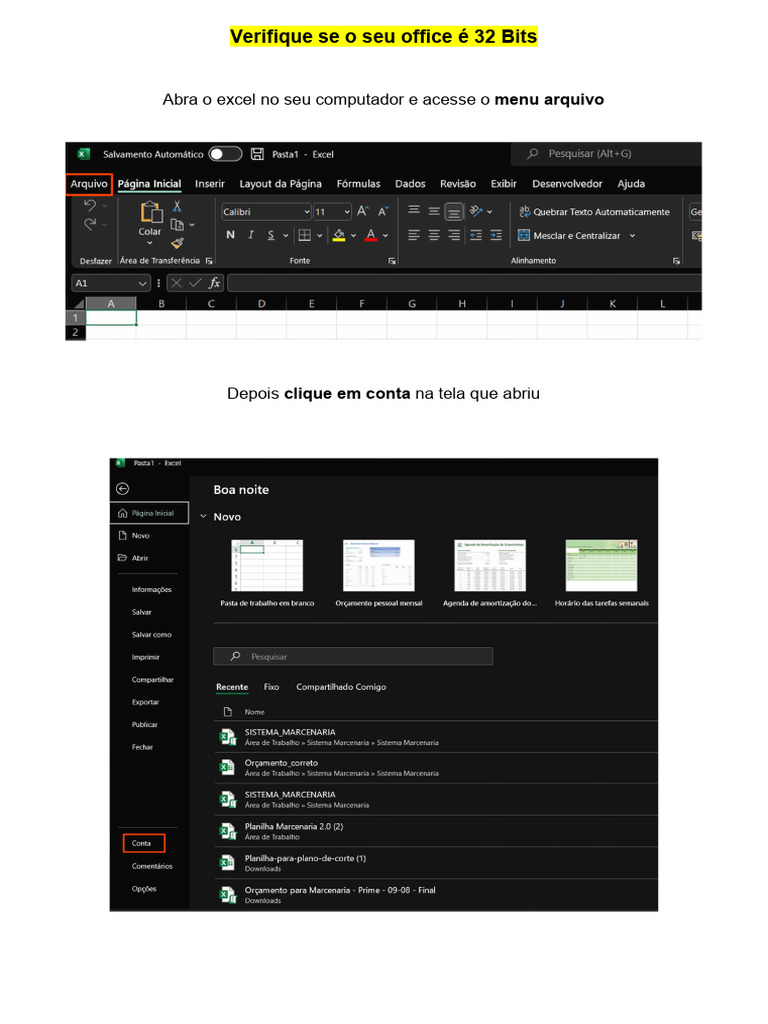 Verificar Office 32 Bits - LEIA ANTES | PDF | Computadores