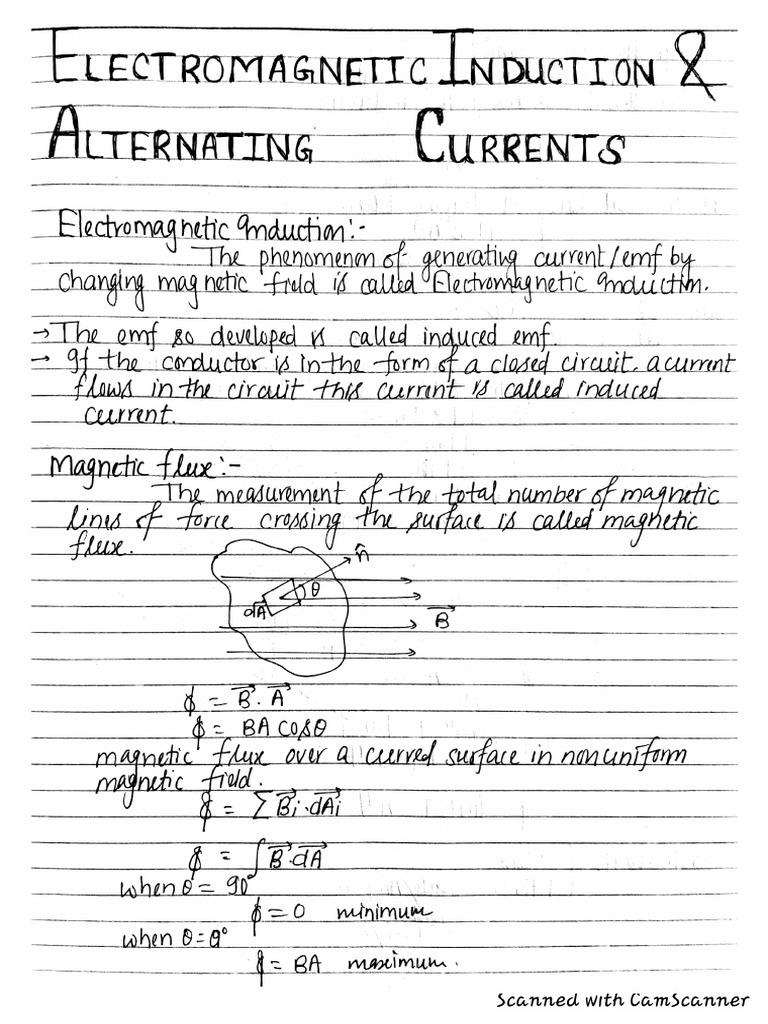 4.electromagnetic Induction and Alternating Current | PDF