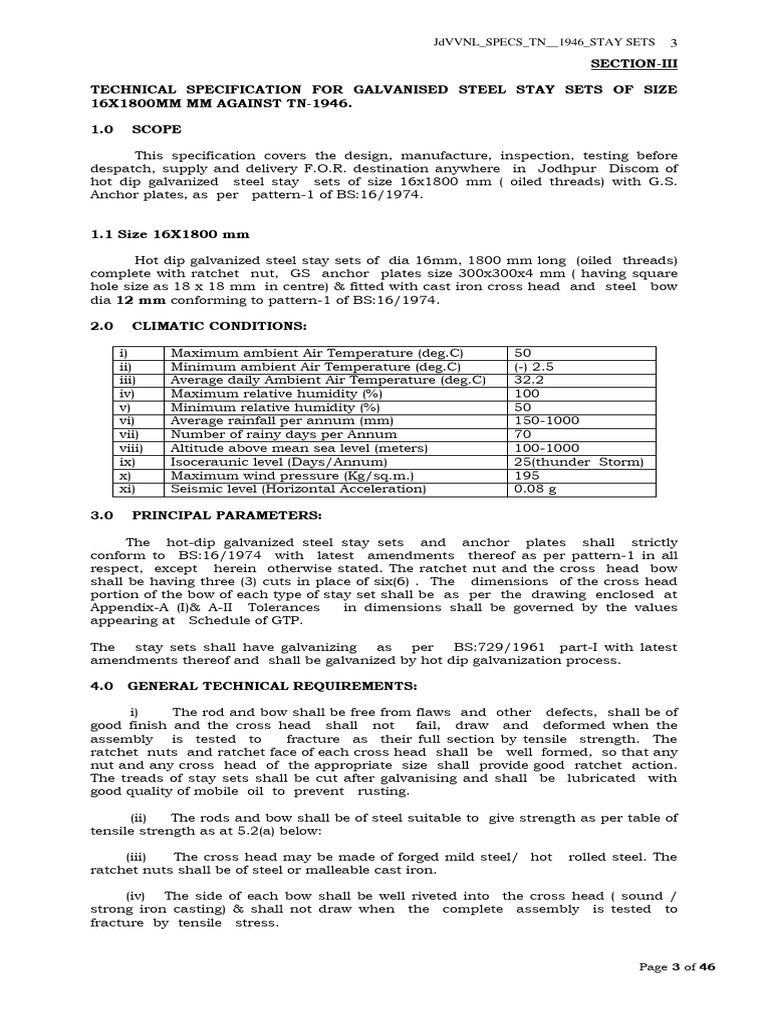 Spec Tn1946 | PDF | Specification (Technical Standard) | Galvanization