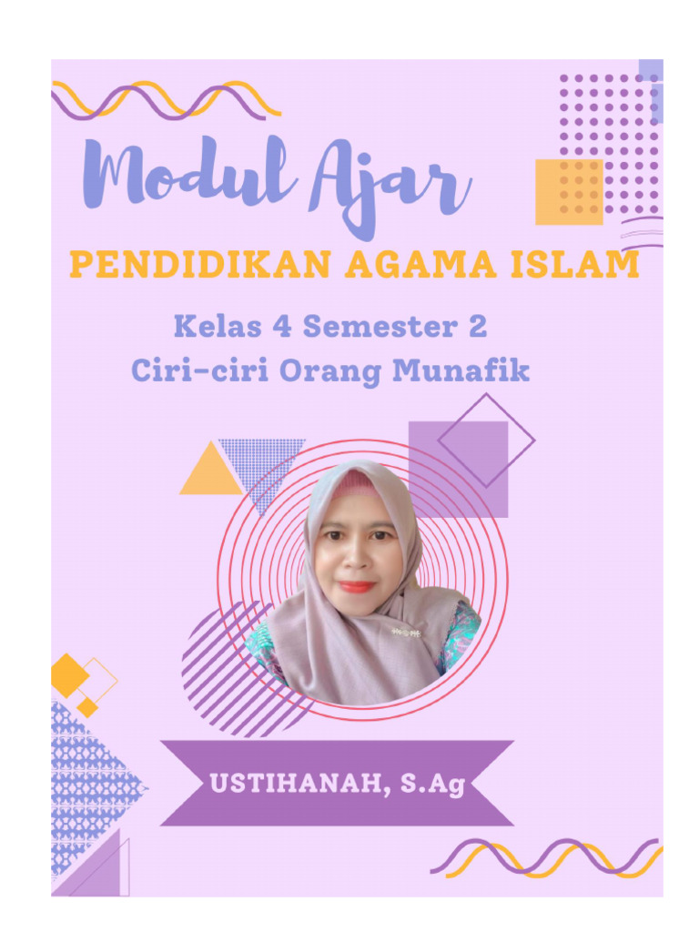 MODUL AJAR PAI KELAS 4 SMT. 2 Ciri-Ciri Orang Munafik | PDF