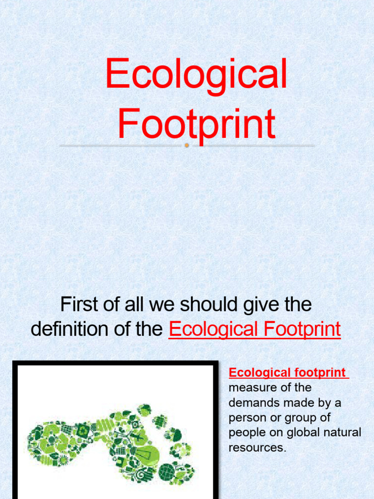 Ecological Footprint | PDF | Ecology | Sustainable Development