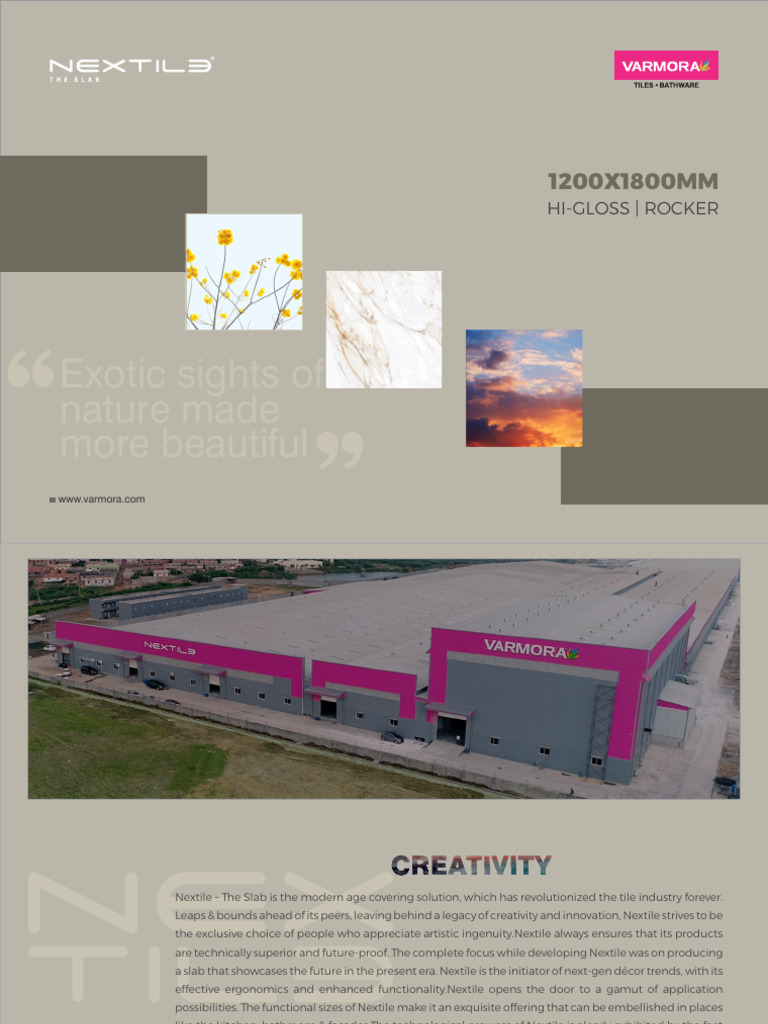 Nextile: Modern Luxury Tiles | PDF | Engineering | Design