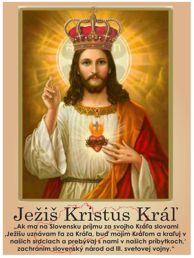 Jezis Kristus Kral Slovenska Plagatik Na Stiahnutie | PDF