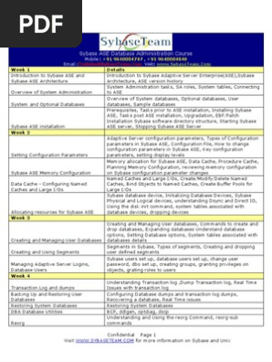 Sybase In Memory Database