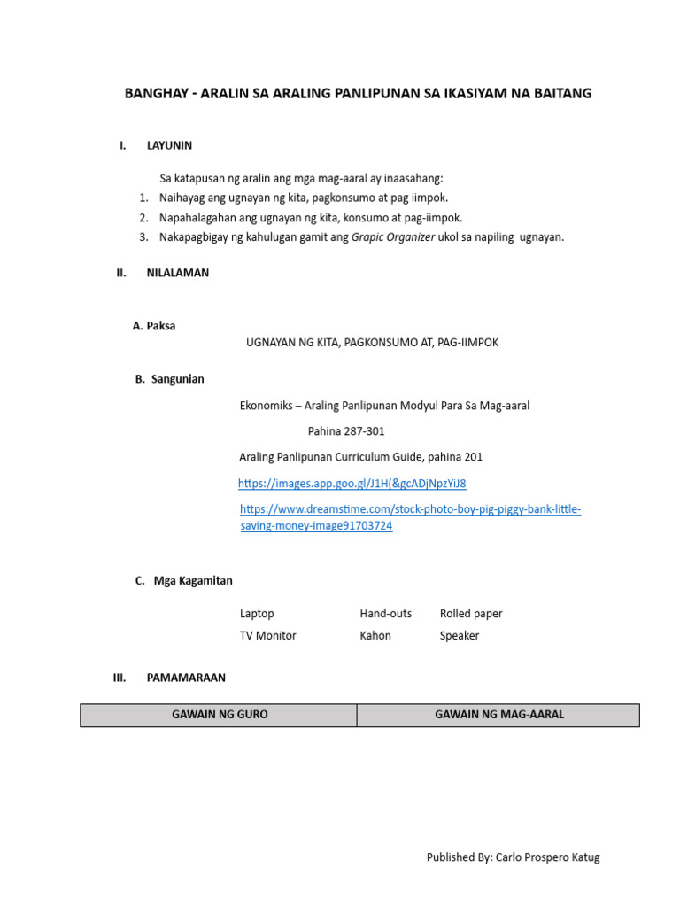 Detailed Lesson Plan Araling Panlipunan | PDF