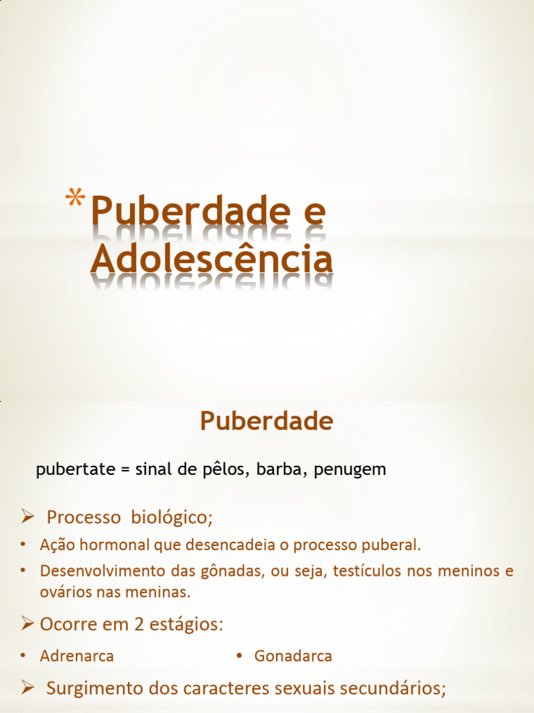 Puberdade e Adolescência | PDF