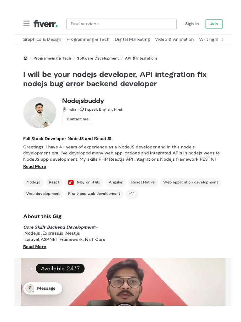 Node - Js Developer Available For Freelance Projects! | PDF | Computing | Systems Engineering