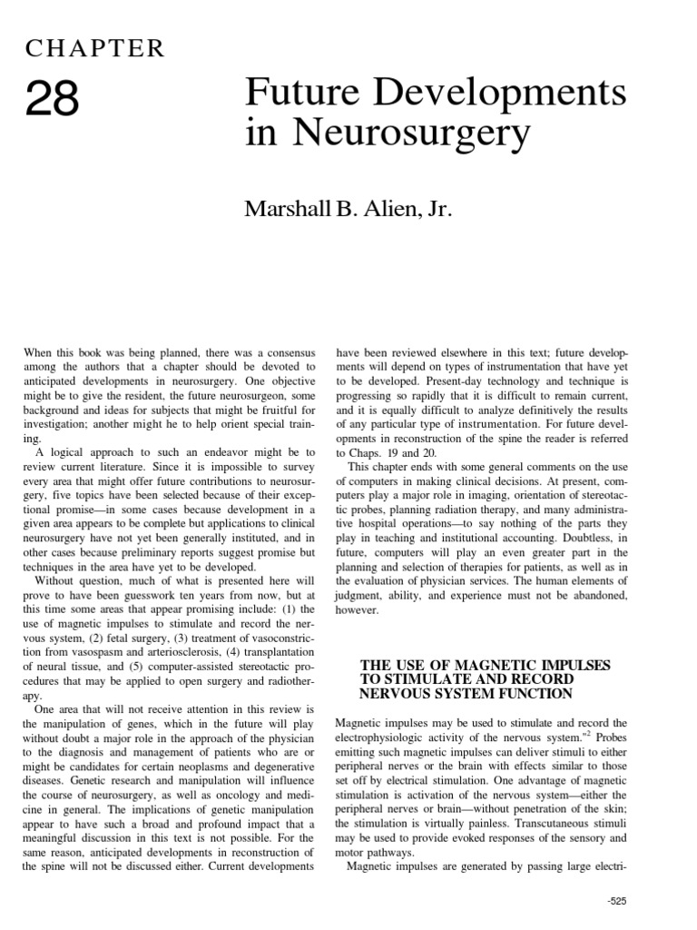 28 - Future Neurosurgery | PDF | Magnetoencephalography ...