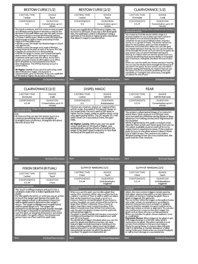 Lv3 Bard Removed | PDF