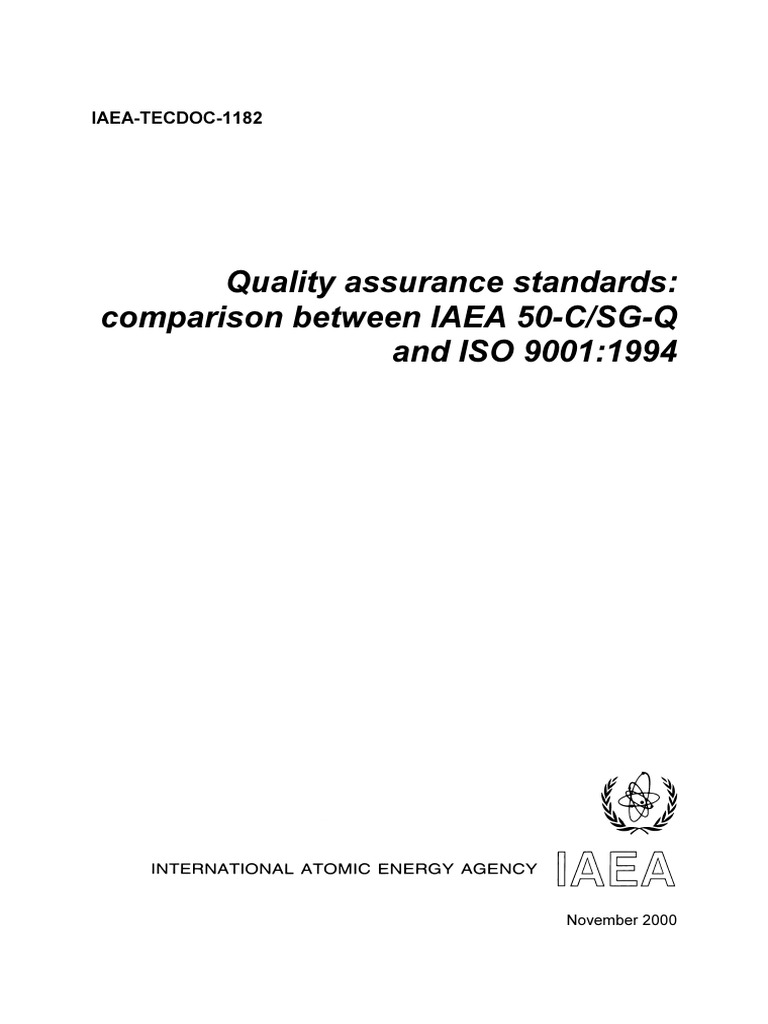 IAEA vs ISO 9001:1994 QA Standards | PDF | Quality Assurance | Iso 9000