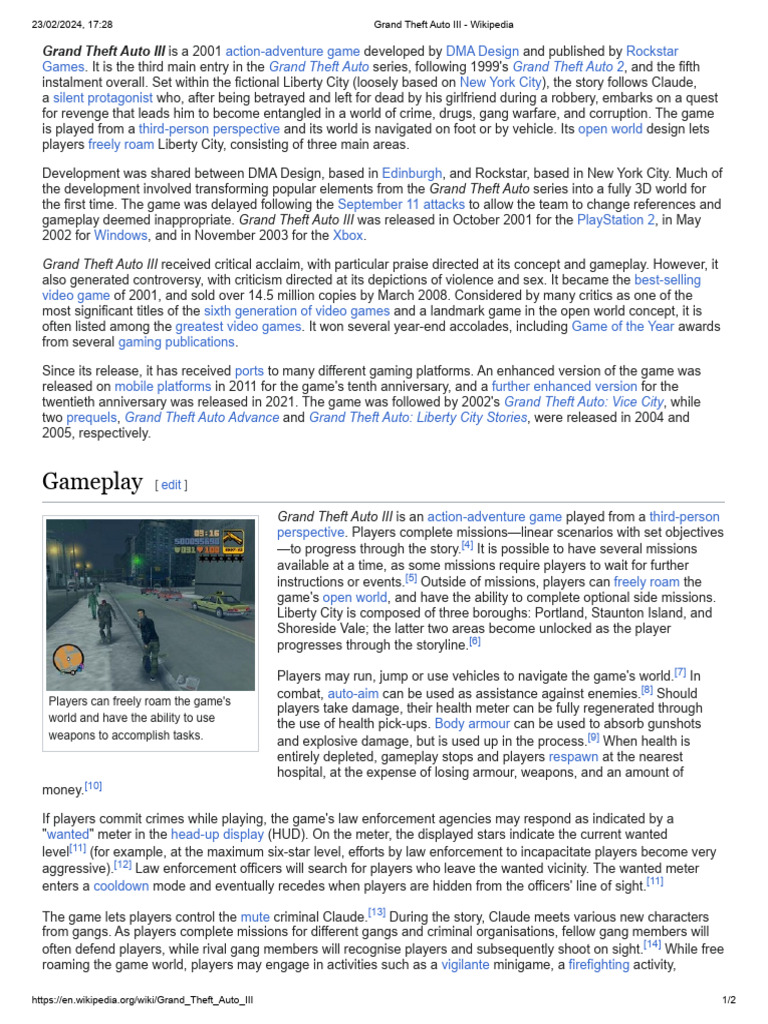 Gta 3 | Download Free PDF | Video Games
