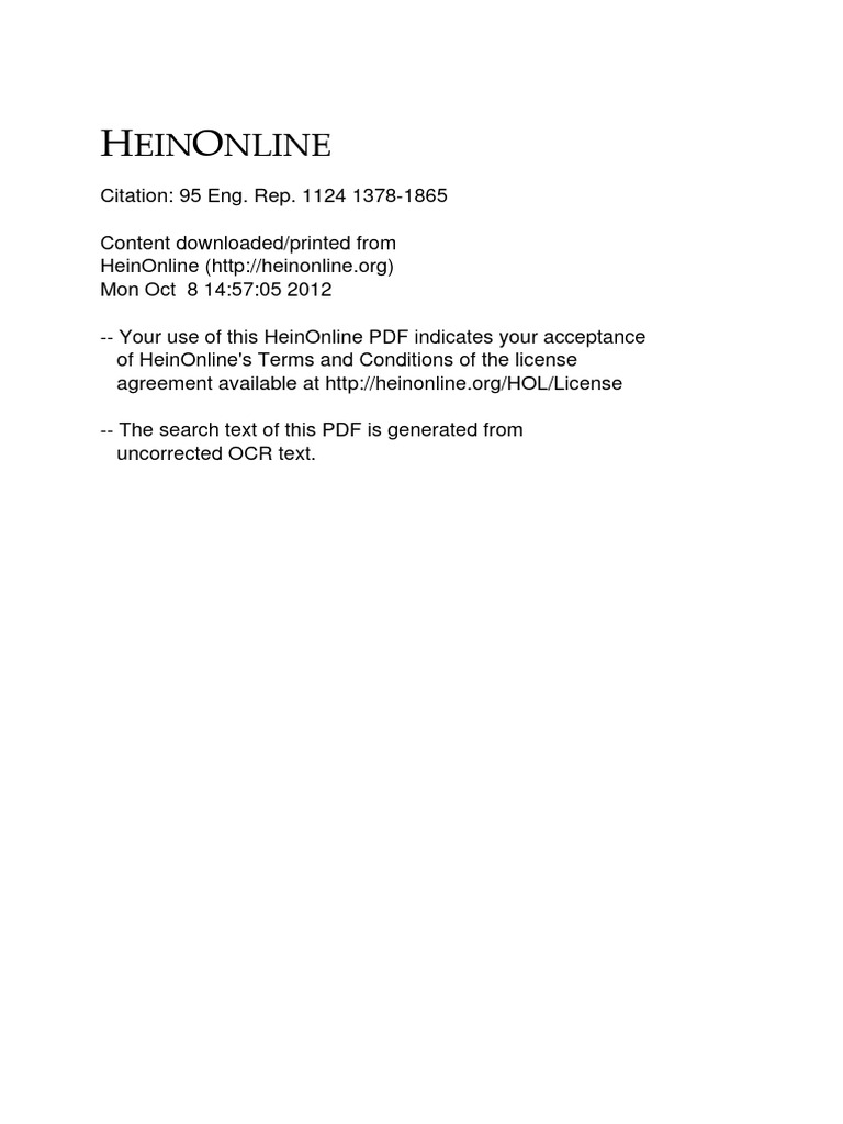 Scott V Shepherd | PDF | Trespass | Plea