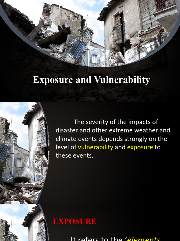 3 Exposure and Vulnerability | PDF | Hazards | Vulnerability