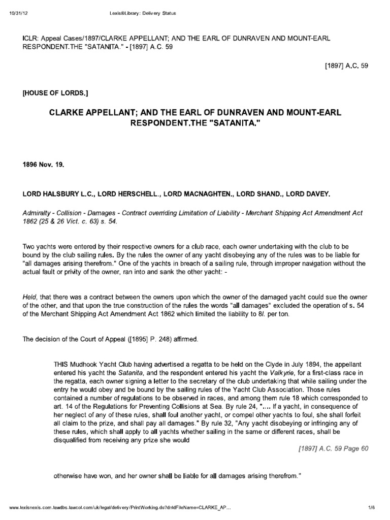 Clarke v. Dunraven | PDF