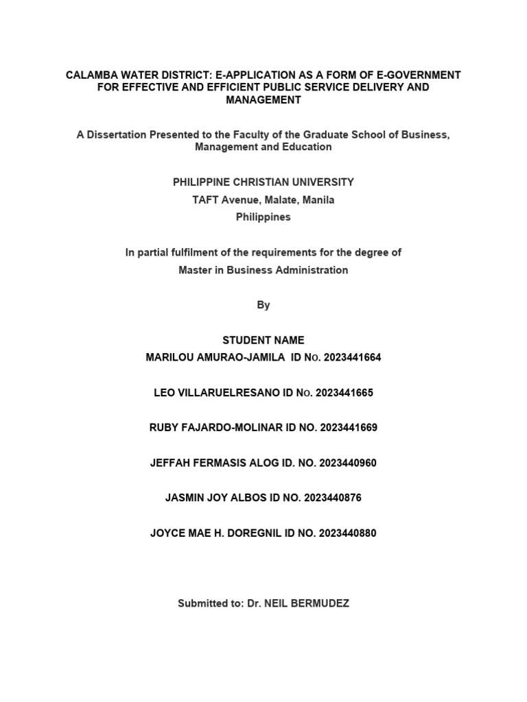 Research Paper Group 2 | PDF | E Government | Governance