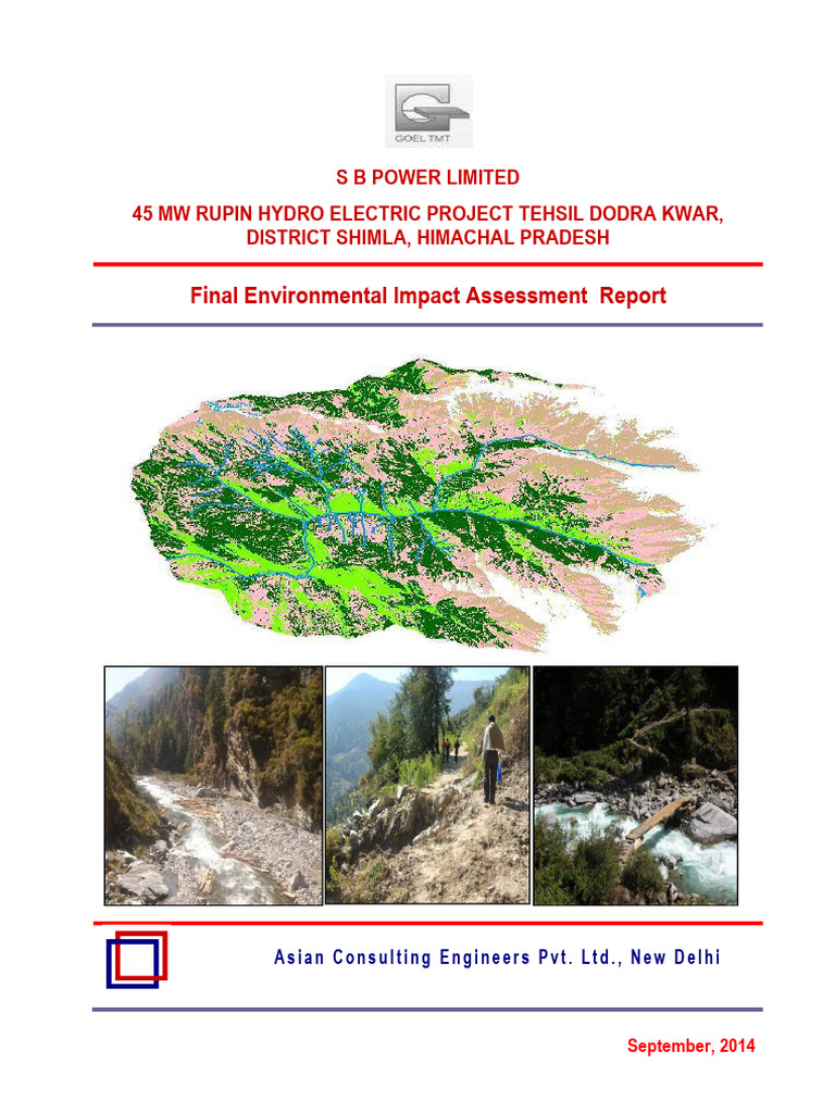 Eia Report For Hydro Project | PDF | Environmental Impact Assessment | Water Quality