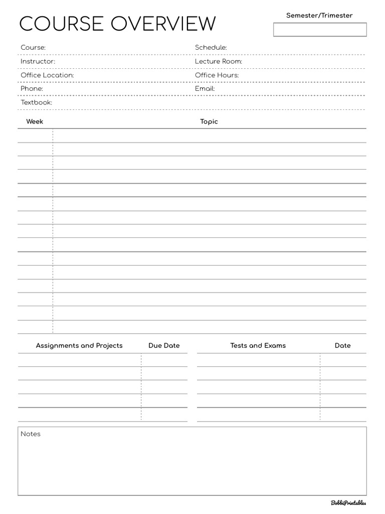 Course Overview | PDF Course Overview | PDF