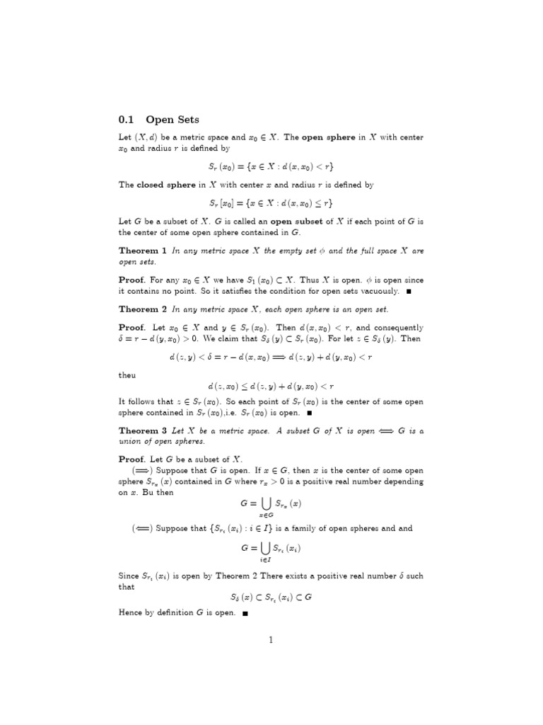 Lecture - 02 - Open, Closed Sets, Topology and Convergence | PDF | Interval (Mathematics) | Real ...
