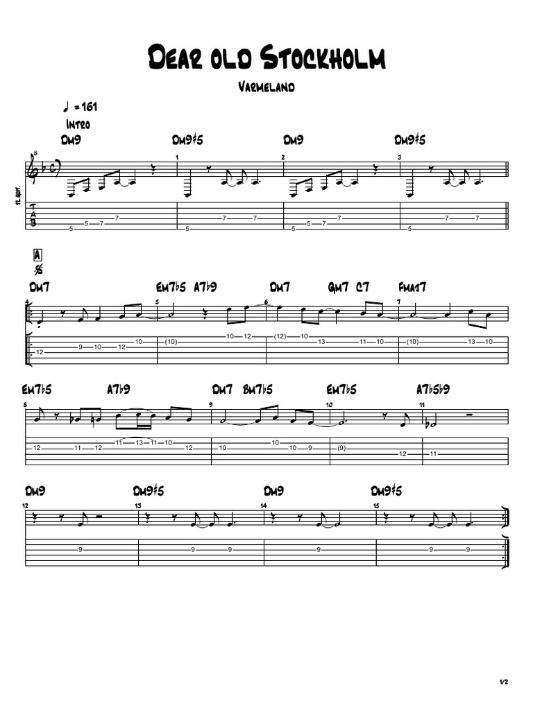 Dear Old Stockholm | PDF