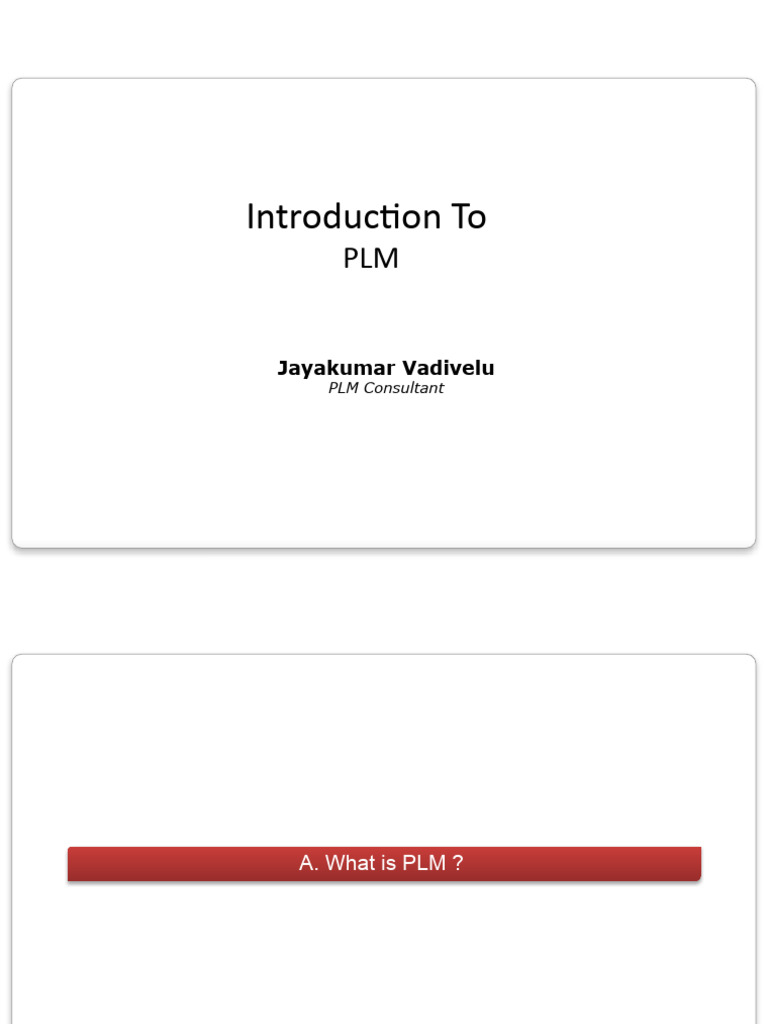 PLM Introduction | PDF