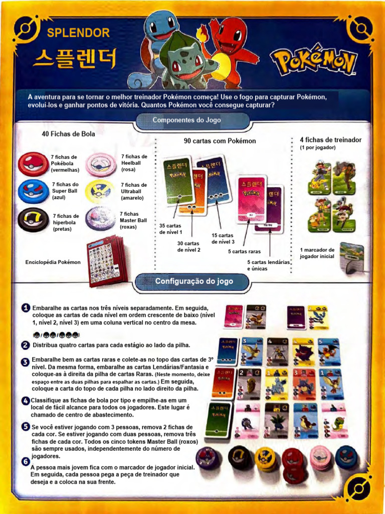 Splendor Pokémon Portuguese - Compressed | PDF | Pokémon