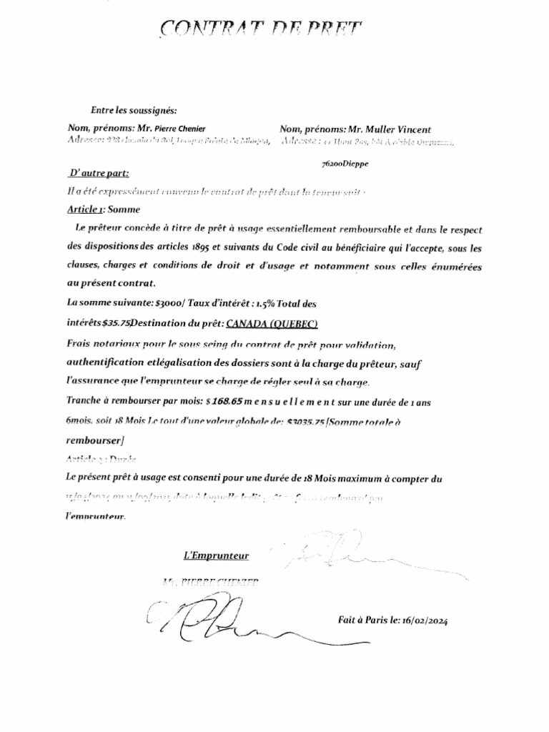 Contrat | PDF