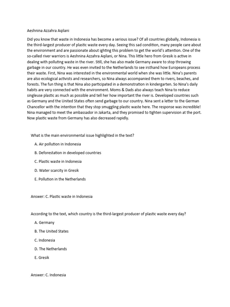 Environmental Figures | PDF | Waste | Environmental Social Science